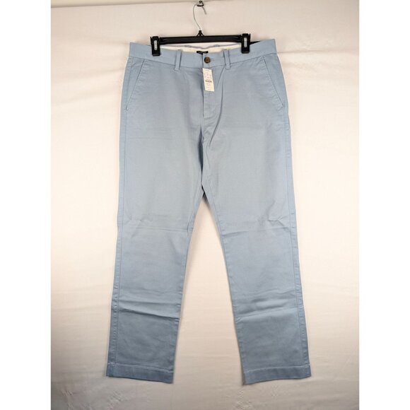 J. Crew | Pants | Jcrew Pants Mens 33x3 Light Blue Straight Fit Chino ...